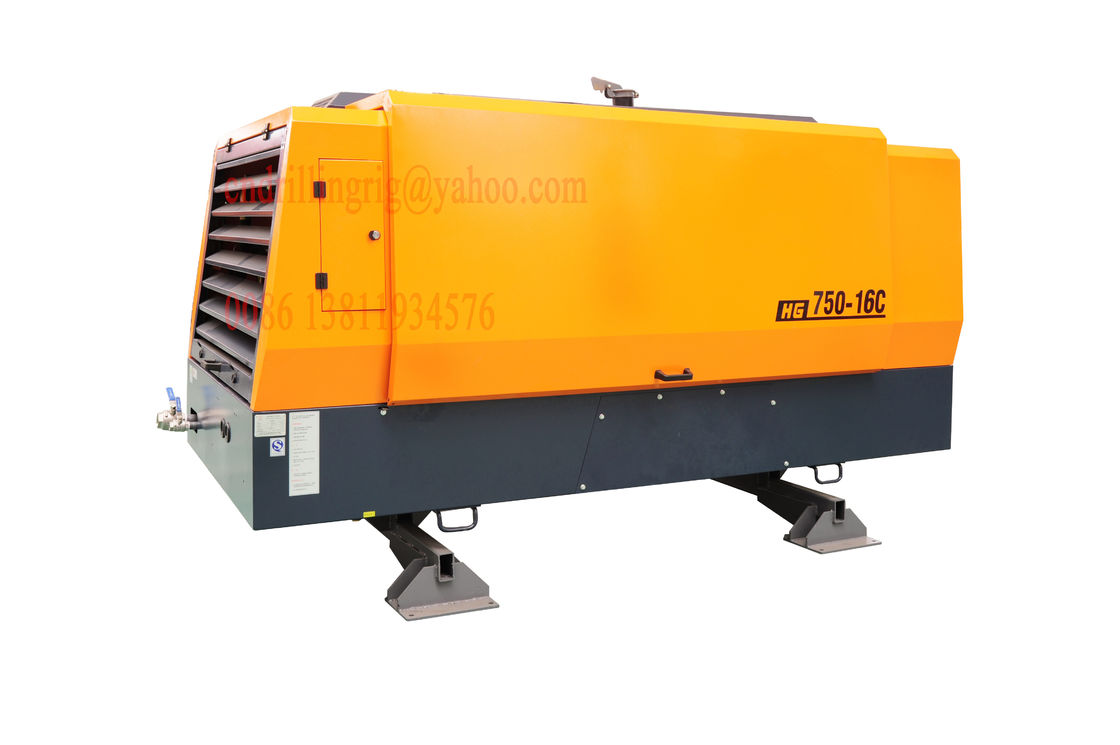 Water Well Drilling Portable Screw Air Compressor High Pressure Diesel ...