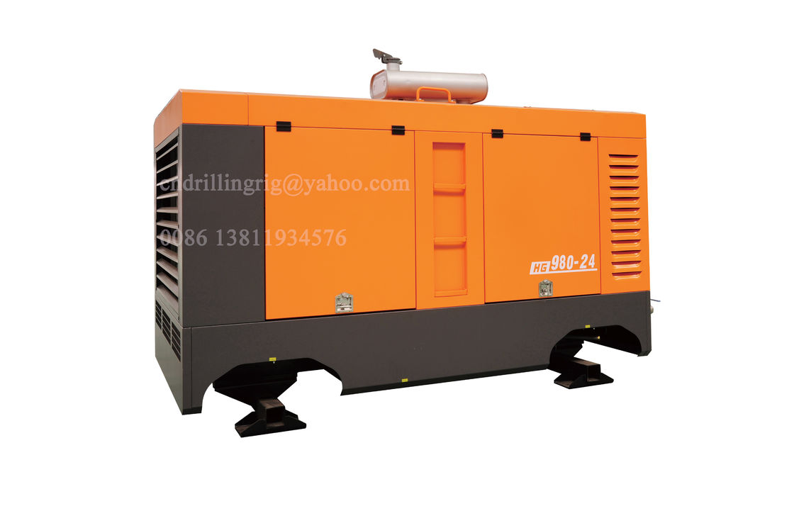 Diesel Engine High Pressure Portable Screw Air Compressor for Water ...