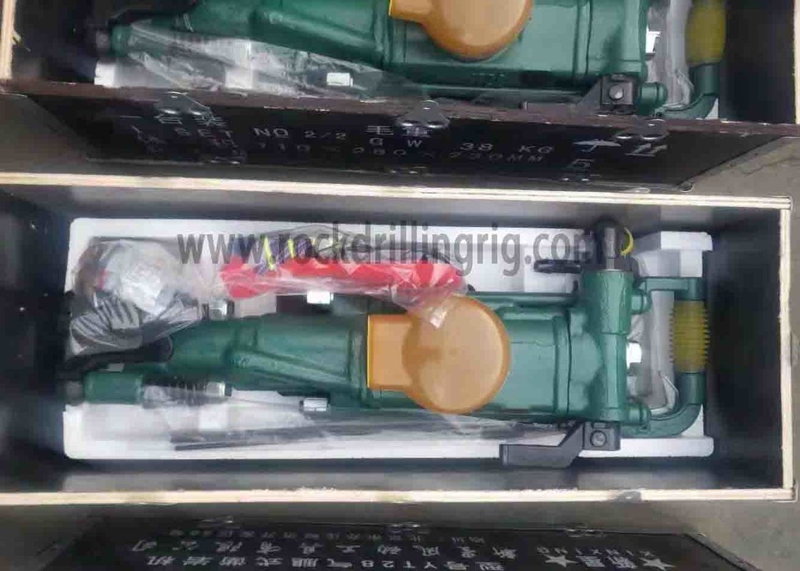 Handheld Pneumatic Air Leg Rock Drill Mining Tool For Blasting Holes ...