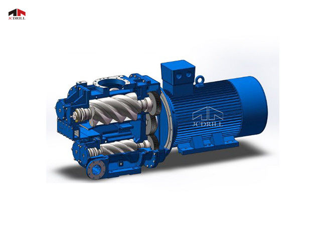 Small Low Pressure Portable Rotary Screw Air Compressors Mounted One ...