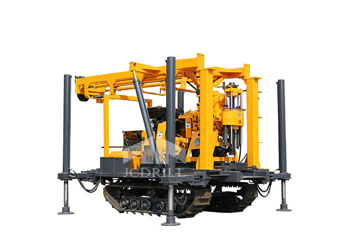 200m Easy-moving Crawler Mounted Water Well Drill Rig Hydraulic Core Machine
