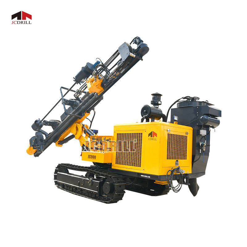 Crawler Rock Bore Drill Machine DTH Drilling Rig For Heavy Duty
