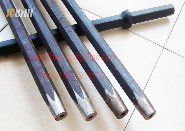 7° Tapered Rock Drill Rods , Tungsten Carbide Rod for Underground ...