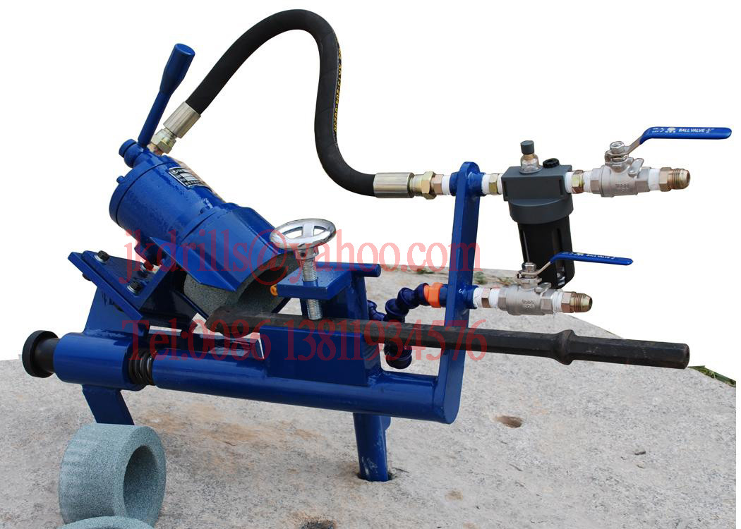 Hole Drlling Pneumatic Integral Steel Rod / Chisel Bit Grinder Machine G100