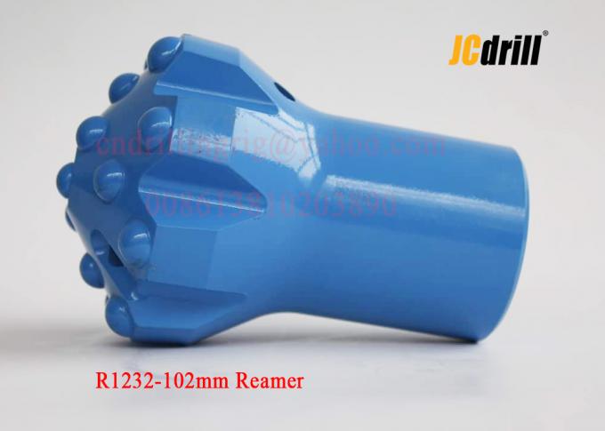 R32 Tunneling Reamer Drill Bit , Threaded Tungsten Carbide Button Drill Bit