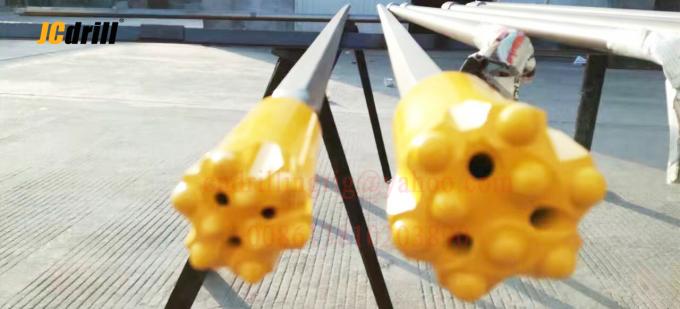 Drop Center Ballistic Thread Button Drill Bit For Rock Drilling , 76mm ...