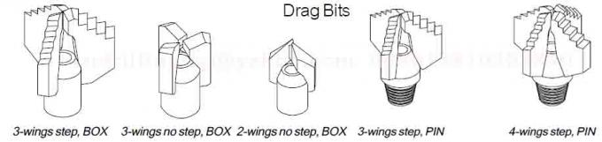 4 Wings Chevron Drill Bits For Mining / Water Well Drilling ISO CE ...
