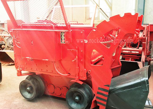 Underground Mining Wheeled Rock Loader Electric Type Compact Structure