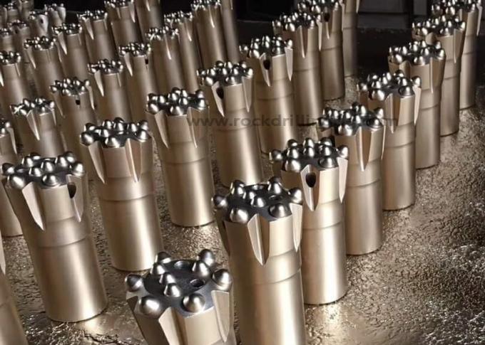 Tungsten Carbide Rock Drill Bits Threaded Button Bits For Jack Hammer ...